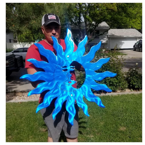 Large Metal Sun - Etsy