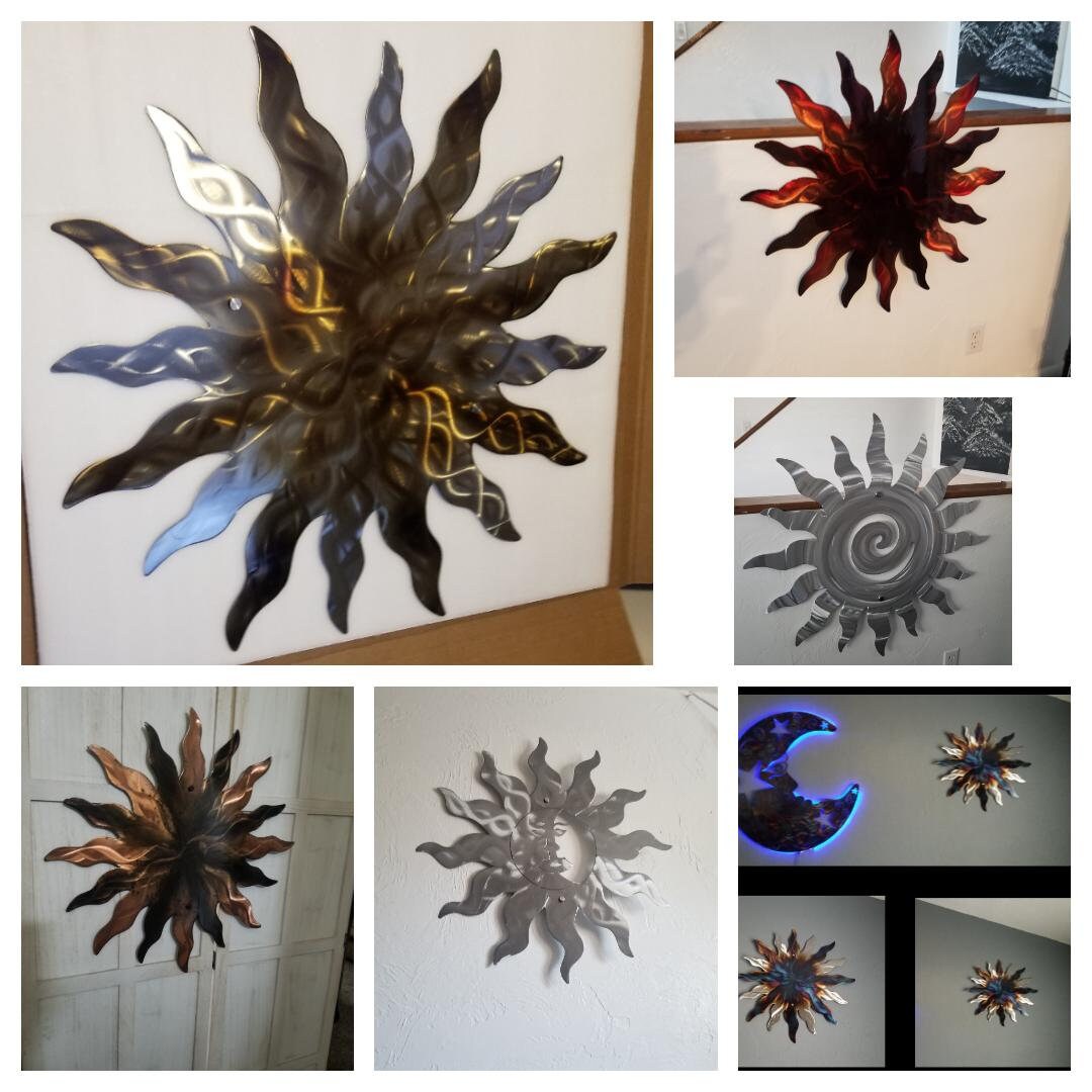 Jumbo Home Gifts Sun Wall Art Decor Wall Hanging Wacky Sun Accent ...