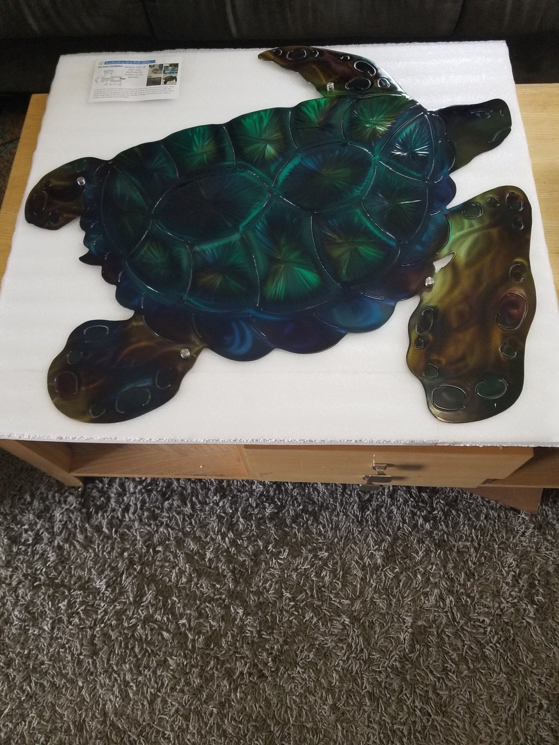 Metal Wall Decor Turtle Metal Wall Art, Home Decor Plasma Cut Turtle ...