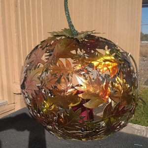 Metal Sculpture Pumpkin Unique Home Decor Metal Fall Decor ETSY ...