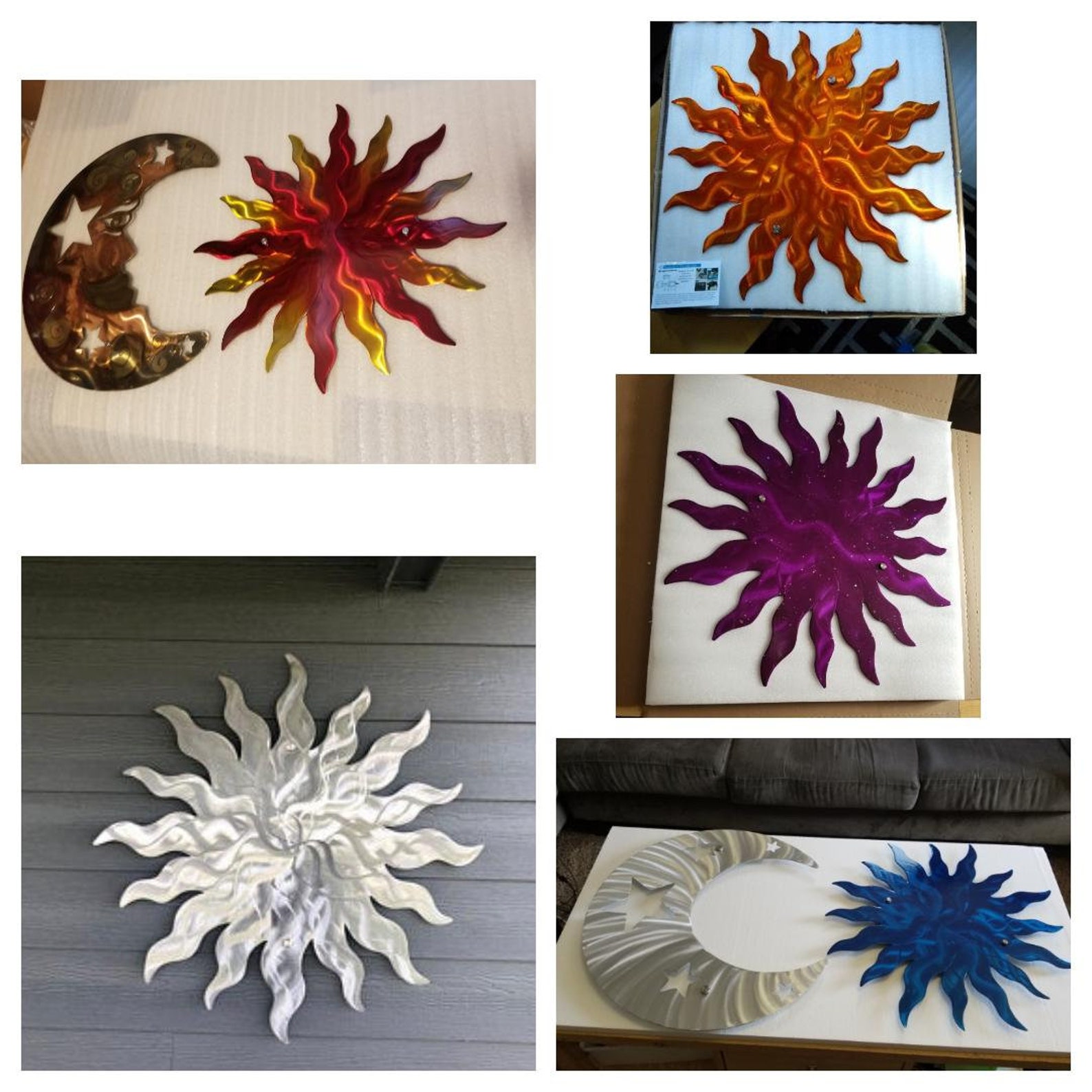 Metal Wall Art Home Decor Sun - Unique Sun - Wacky Sun Metal Wall Decor ...