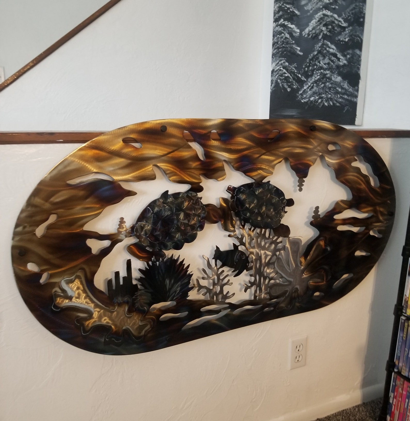 Sea Turtle Metal Wall Art Giant Wall Hanging Sculpture ETSY | Etsy