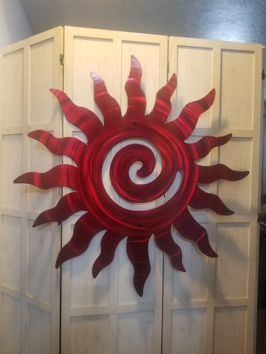 Beautiful Sun Metal Wall Hanging Patio Decor, Custom Metal Art, Unique ...