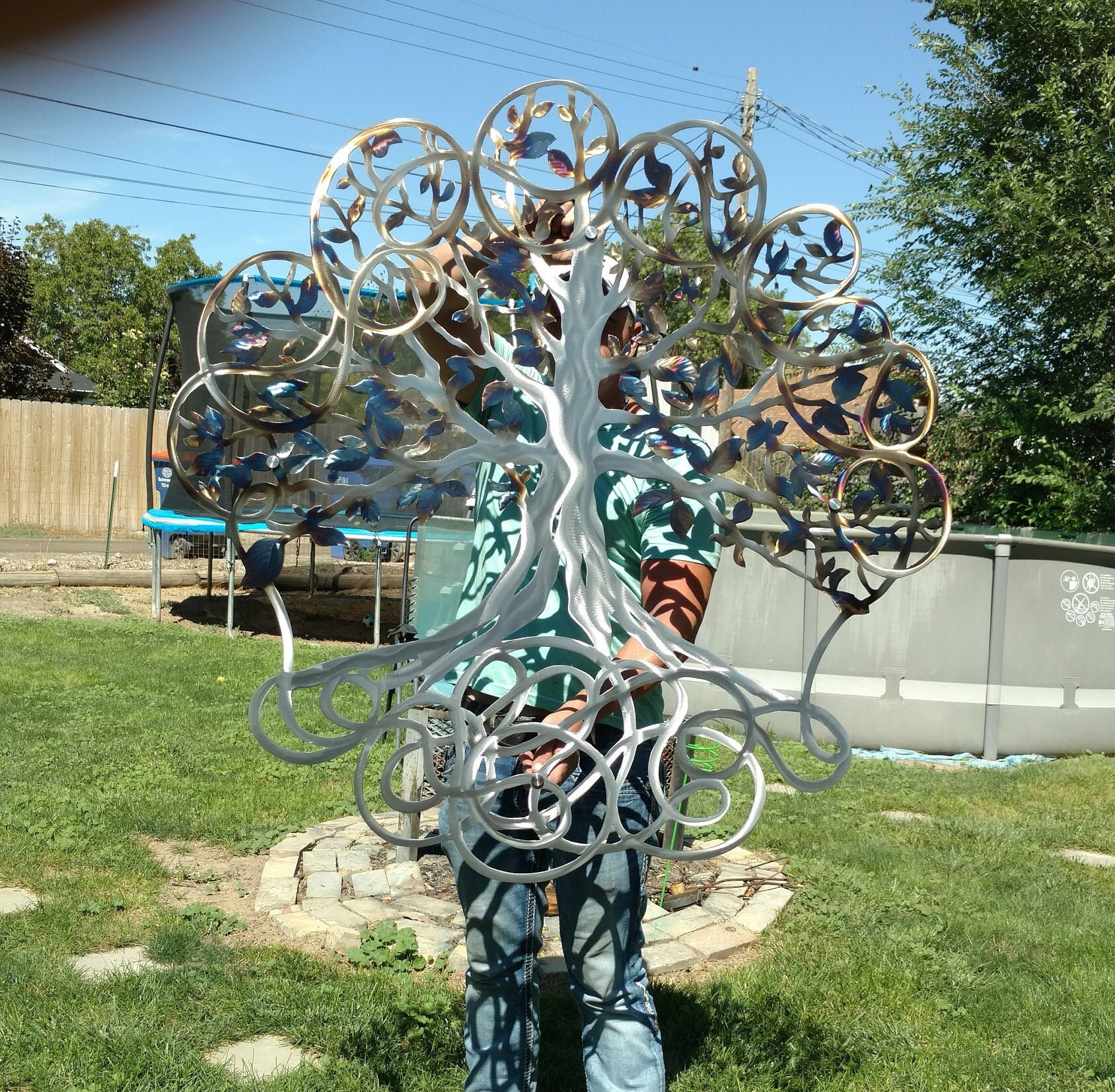 Metal tree of life plasma cut handmade Wall Decor Metal Tree | Etsy