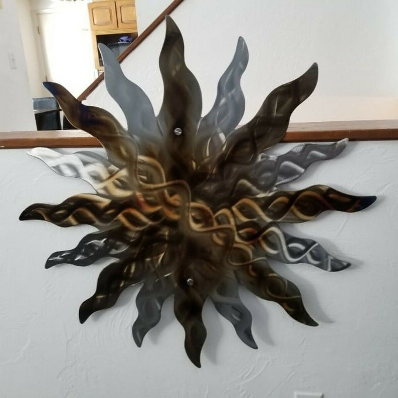 Plasma Cut Sun Metal Wall Art / Wall Decor Sun / ETSY Garden Art Sun ...