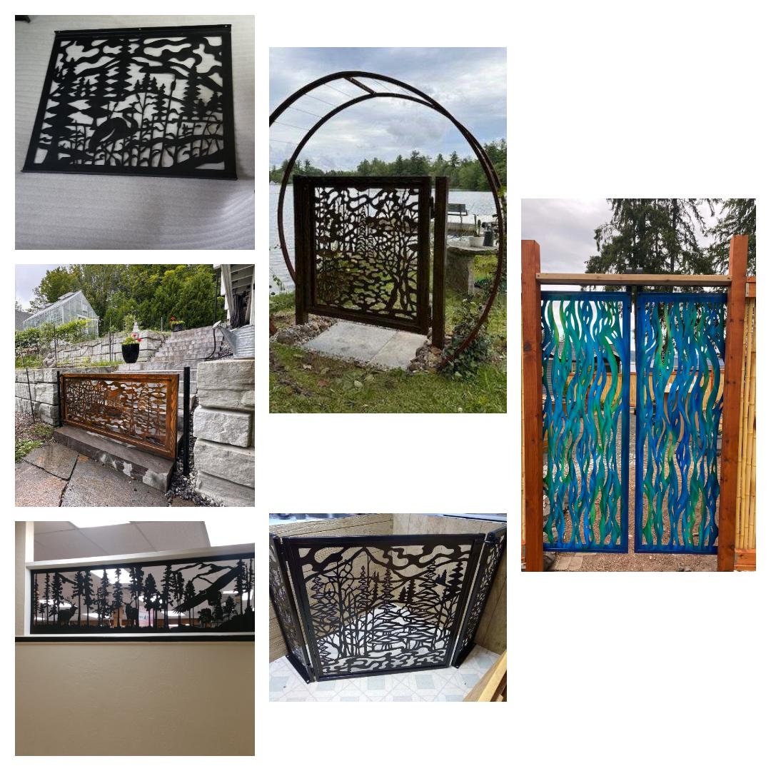 Jumbo Gate Metal Custom Outdoor Art Handmade Pedestrian Garden Gates ...