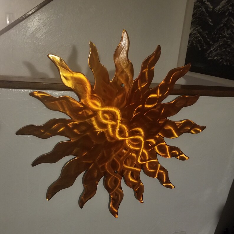 Sun Wall Art, Modern Home Decor, Sun Wall Decor, Home and Living Room ...