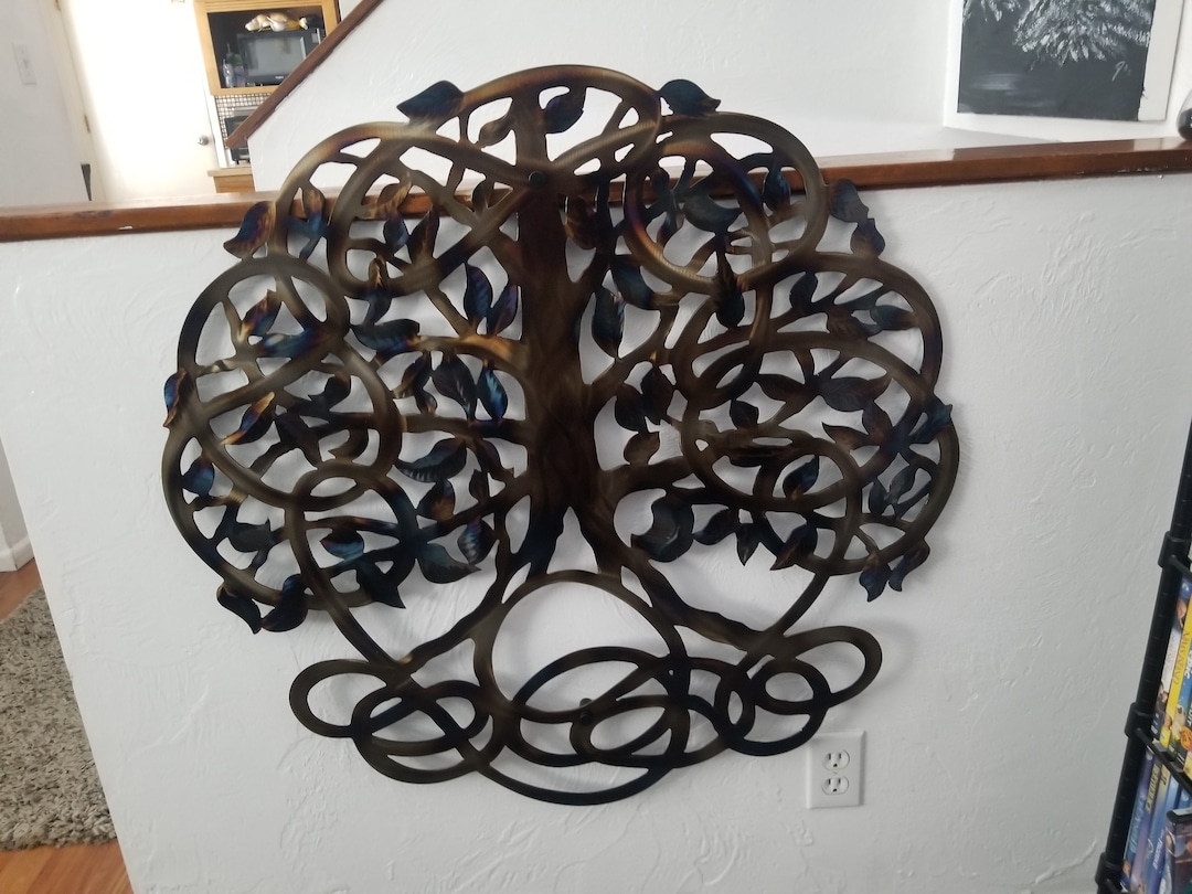 Metal Tree of Life Wall Art Large Outdoor Tree of Life Wall Decor Tree ...