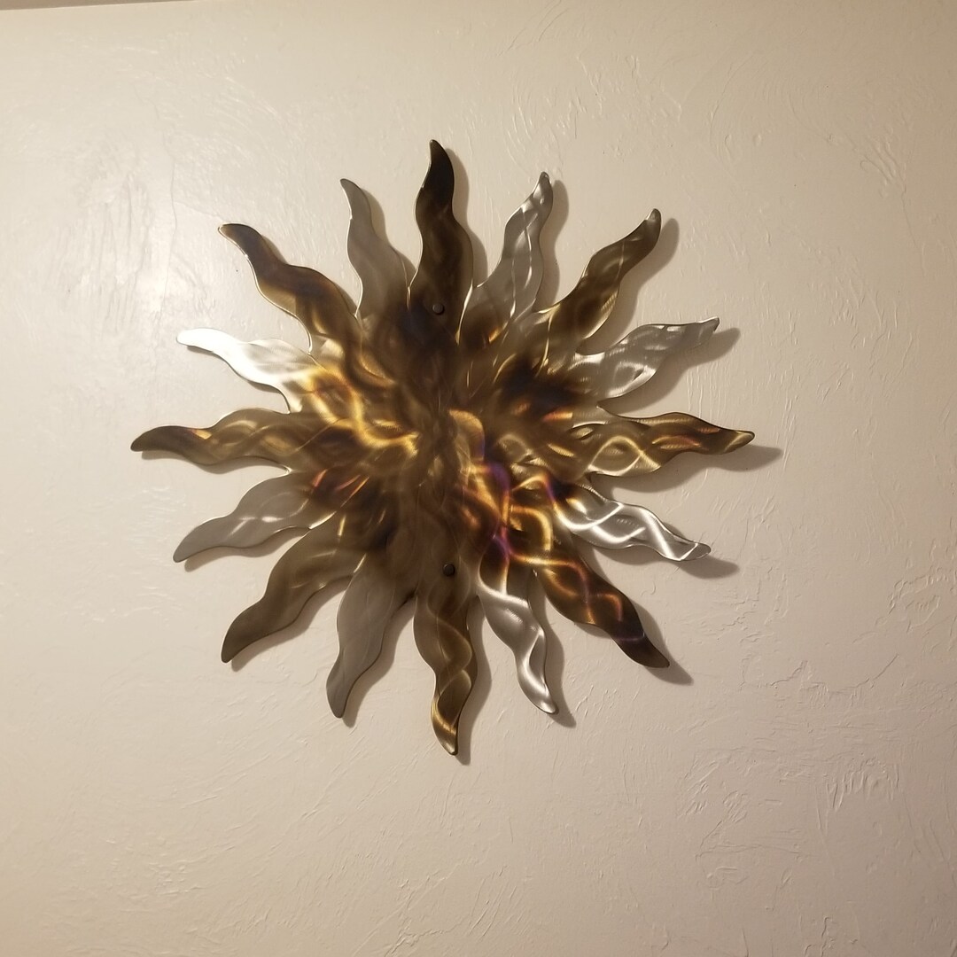 Sun Wall Art, Modern Home Decor, Sun Wall Decor, Home and Living Room ...