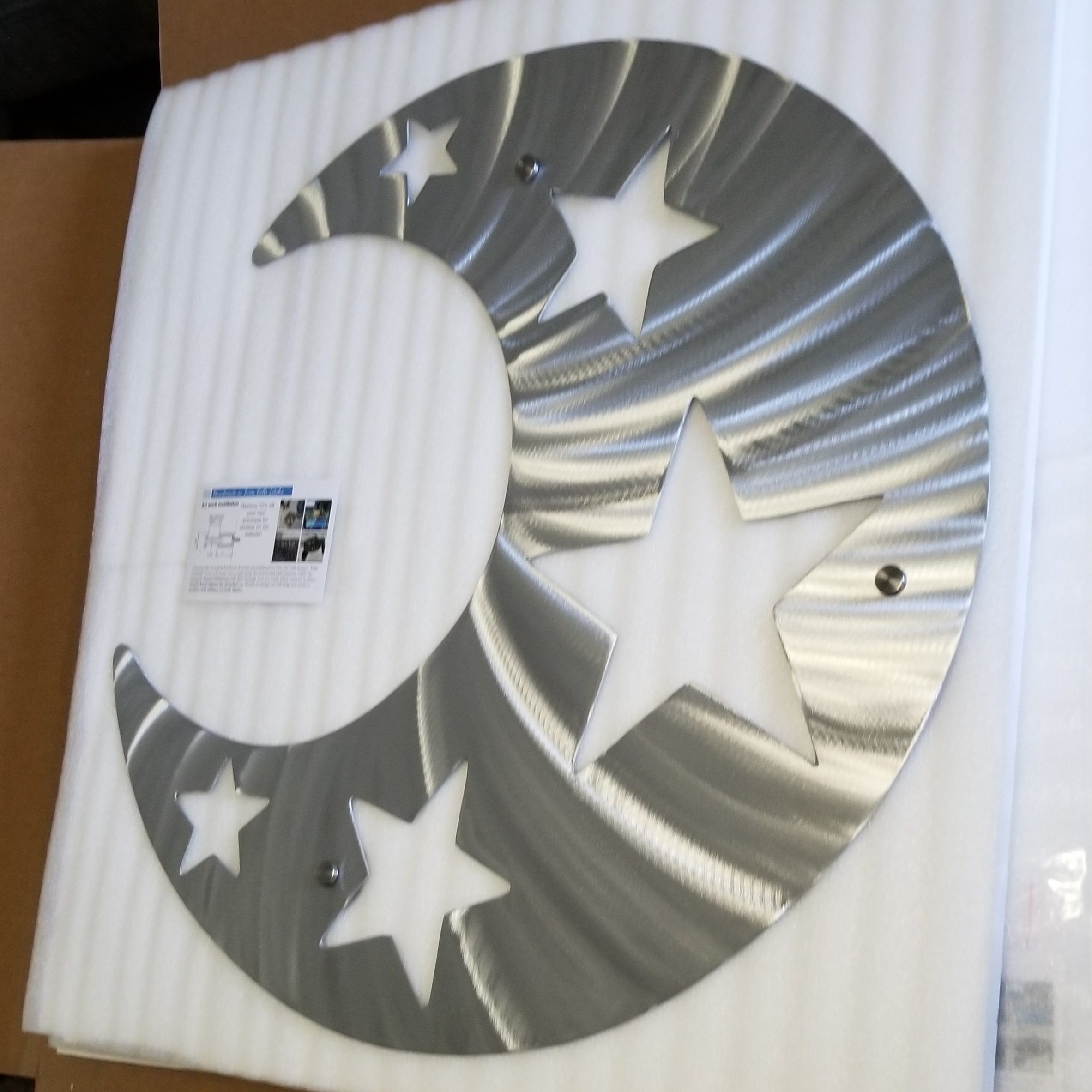 Moon Decor Moon and Stars Bohemian Metal Wall Art Decor Boho - Etsy