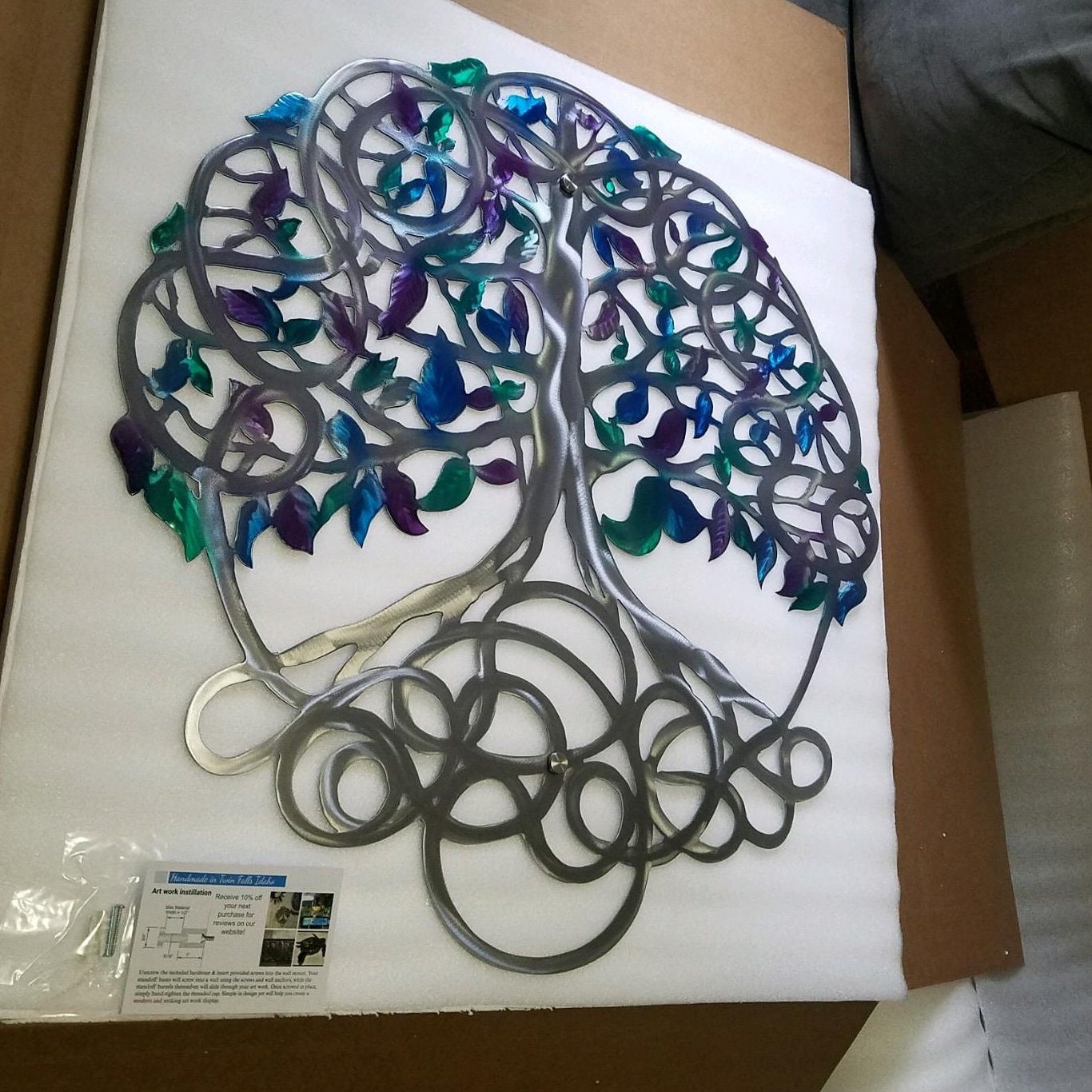 Tree of life valentines day gift for her metal wall Wall | Etsy