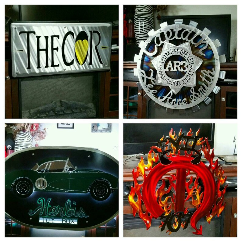 Custom Double Layer Sign and Business Signs Plasma Cut Wall | Etsy