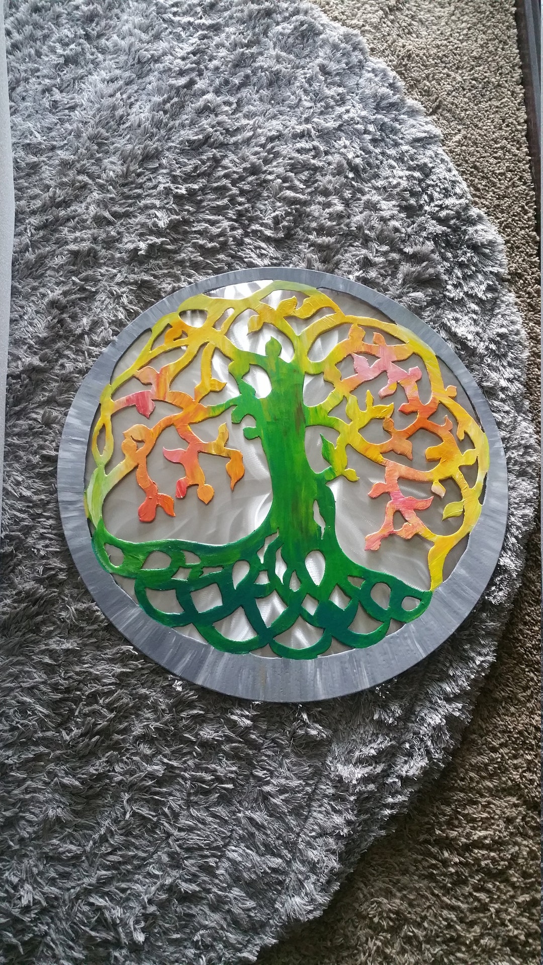 Aluminum Tree of Life ETSY Handmade Tree of Life Painting, Wall ...