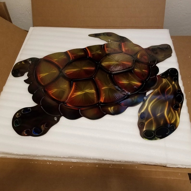 Metal Wall Art Sea Turtle Large Outdoor Wall Art Turtle - Etsy