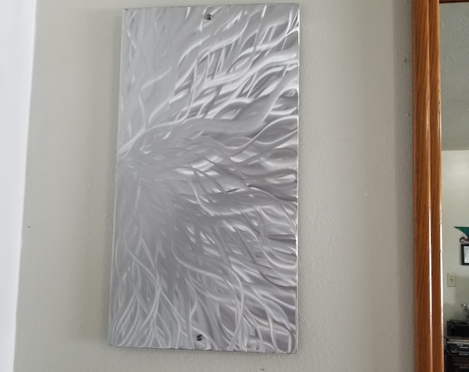 Abstract Wall Art Decor Panel Etsy Handmade Modern Metal Wall | Etsy