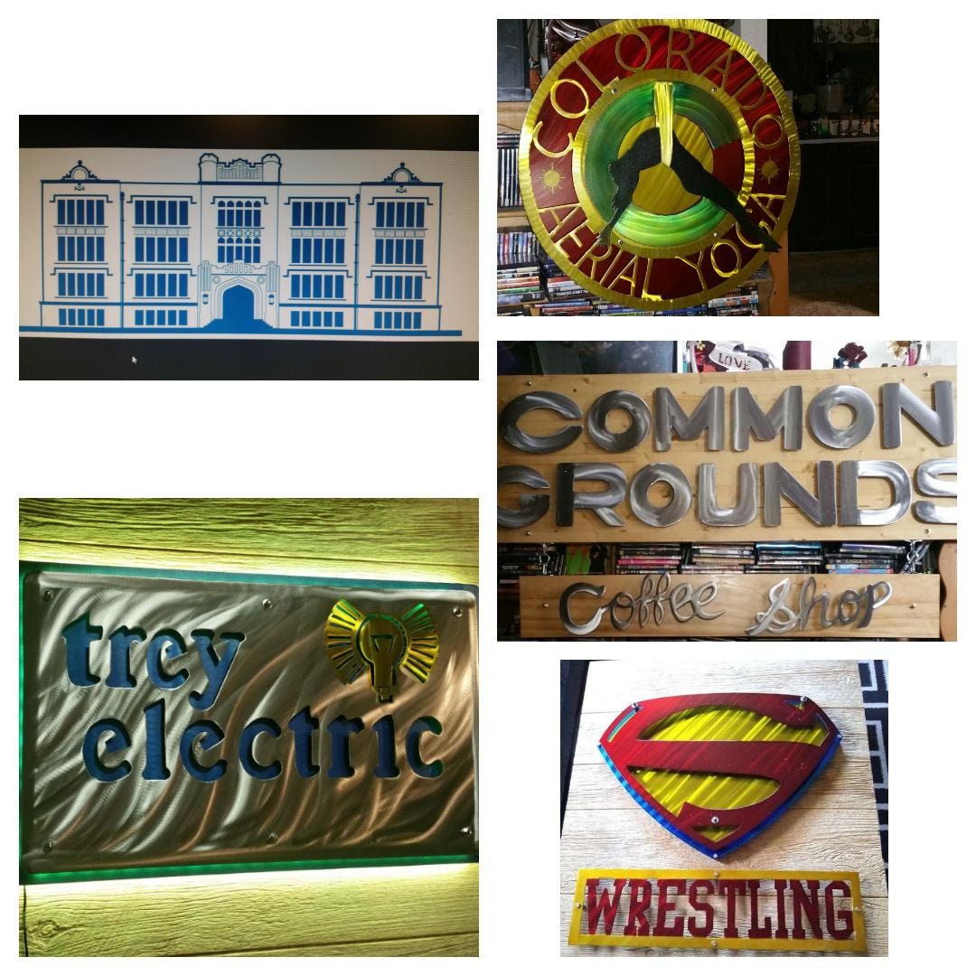 Metal Sign Custom Logo Design Handmade Home Decor Art Work | Etsy