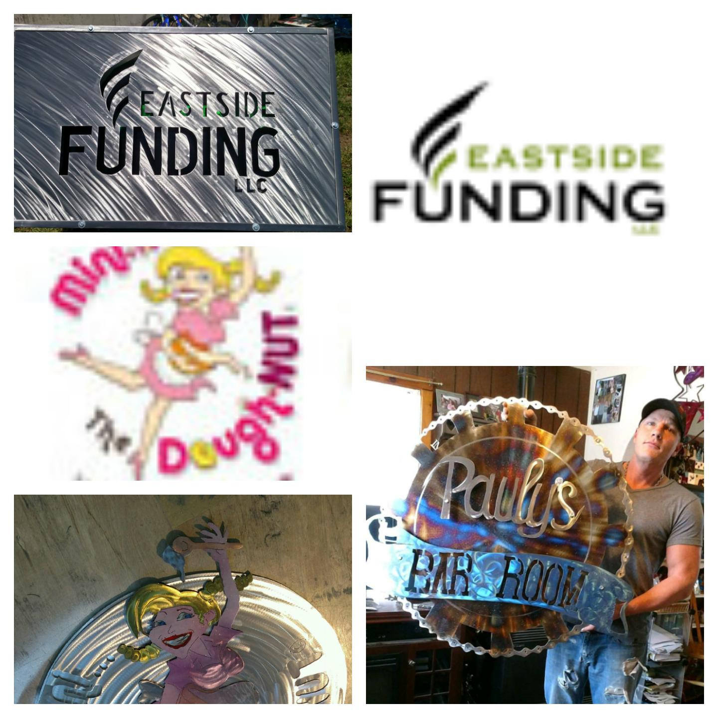 Custom Double Layer Sign and Business Signs Plasma Cut Wall | Etsy