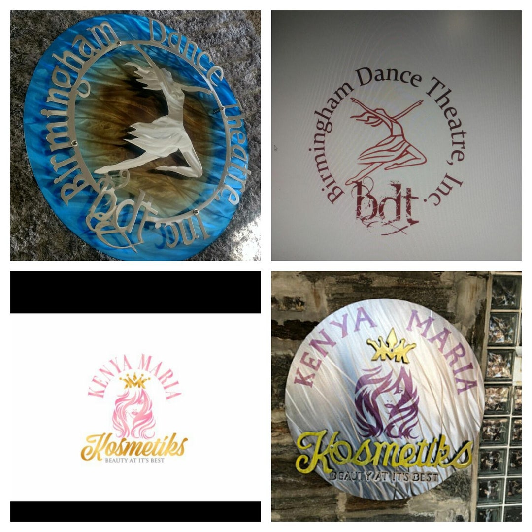 Custom Plasma Cut Logo Sign With Raised 3D Design - Metal Indoor ...