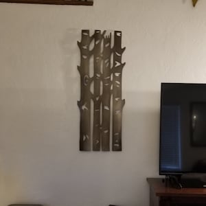 Modern Wall Art Minimalist Decor Tree Trunks ETSY Handmade Metal Tree ...