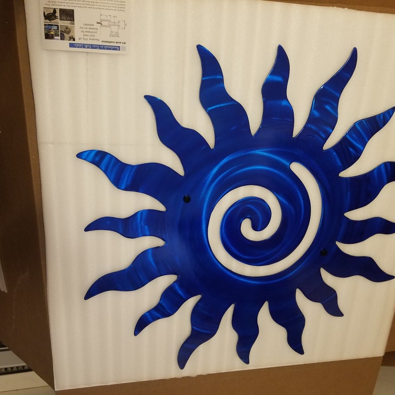 Large Metal Sun Wall Art - Etsy