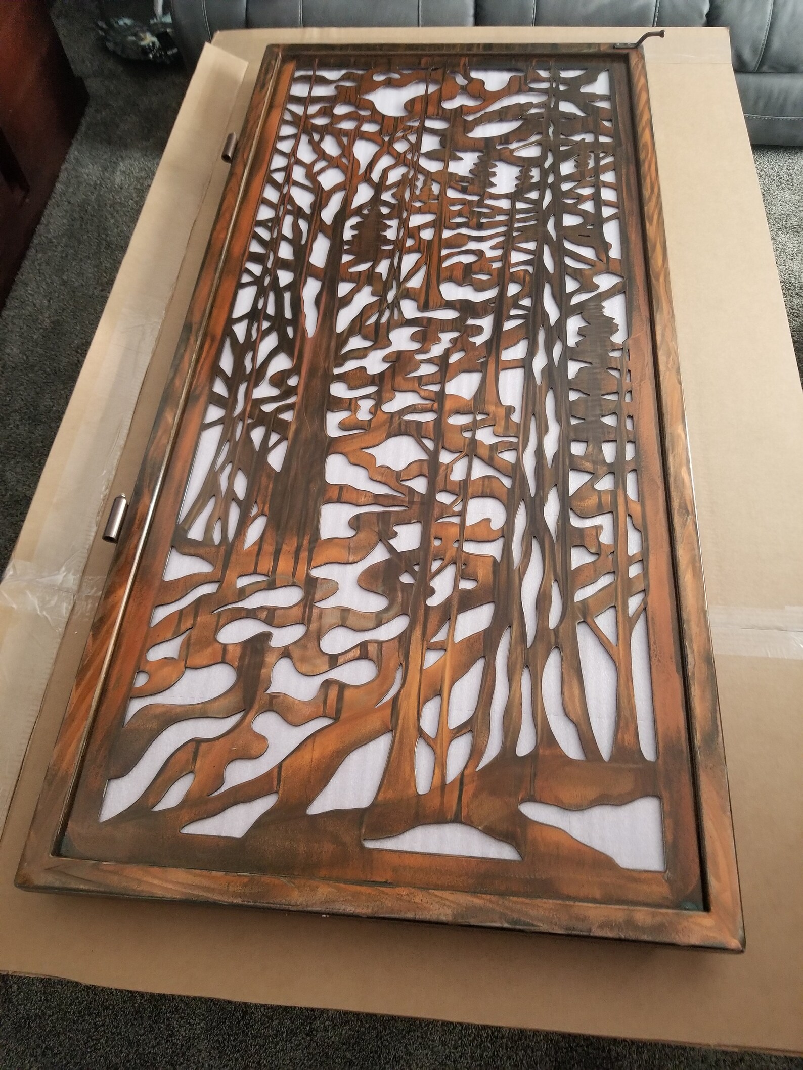 Custom Metal Entrance Gate - Metal Art - Rustic Farmhouse Wall Panel ...