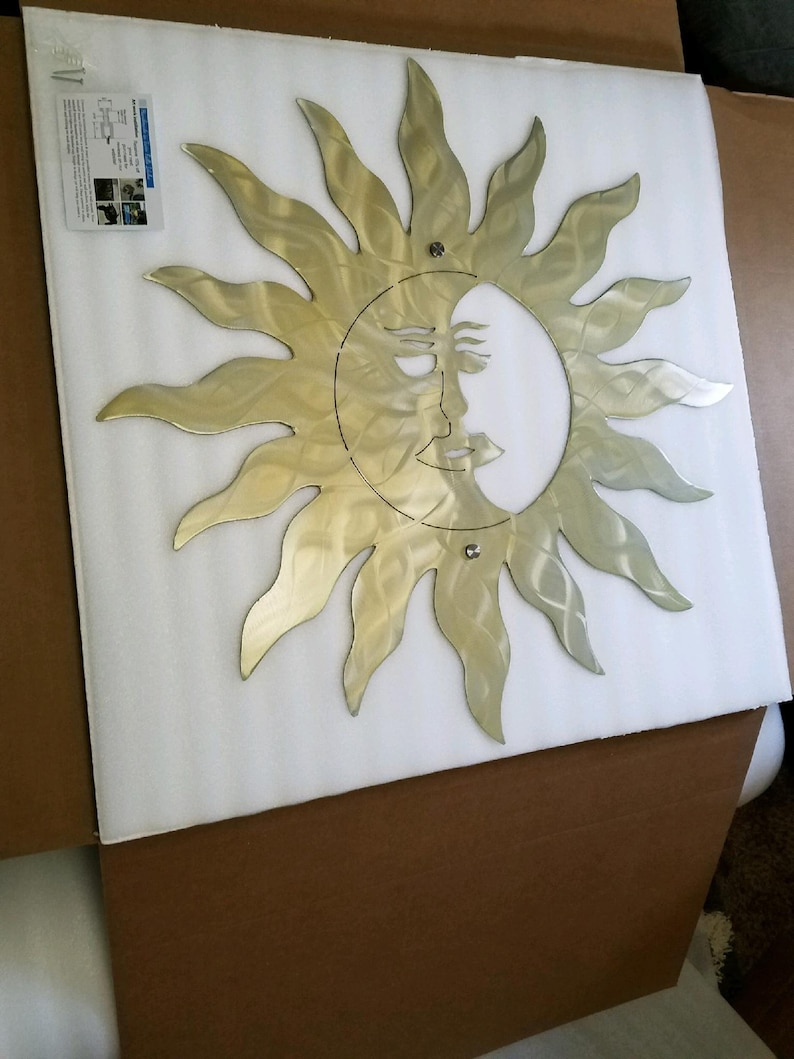 Wall Decor Sun Indoor Large Sun Outdoor Wall Decor Recycled - Etsy