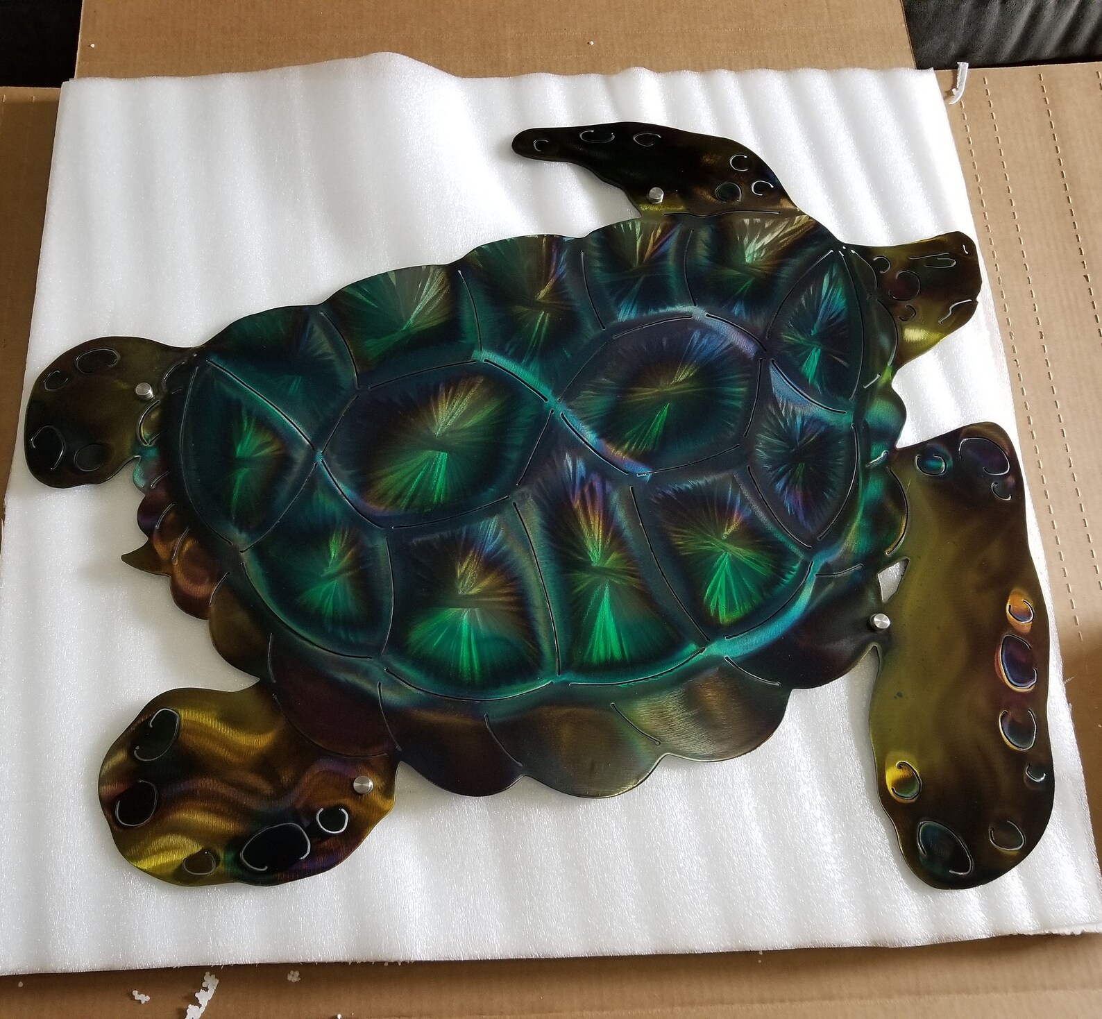 Metal Turtle Wall Art Decor ETSY Handmade Patio Decor Sea | Etsy
