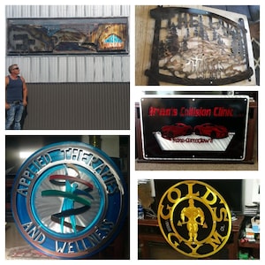 Metal Signs Custom Logo Steel Plasma Cut Design - Handmade Unique Home ...