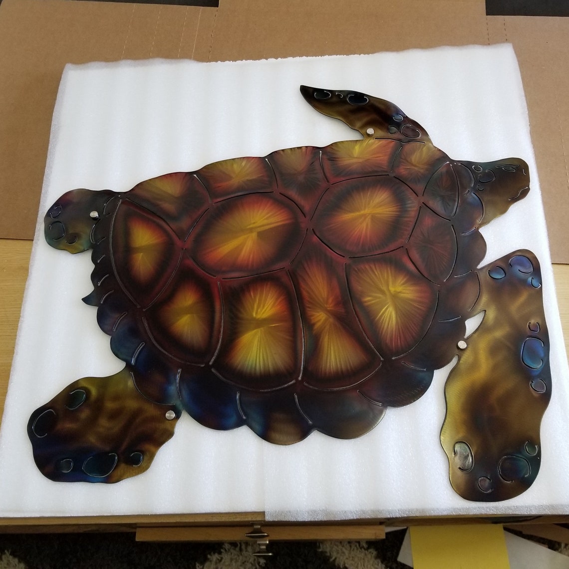 Giant Metal Turtle Wall Art Decor Indoor Outdoor Sea Turtle - Etsy