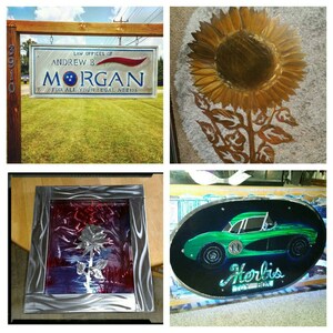 Custom Double Layer Sign and Business Signs Plasma Cut Wall Hanging ...