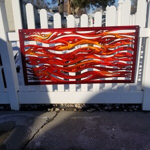 Beach Decor Metal Art Privacy Screen / Decorative Panel / Outdoor ...