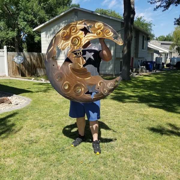 Metal Moon Wall Art - Etsy