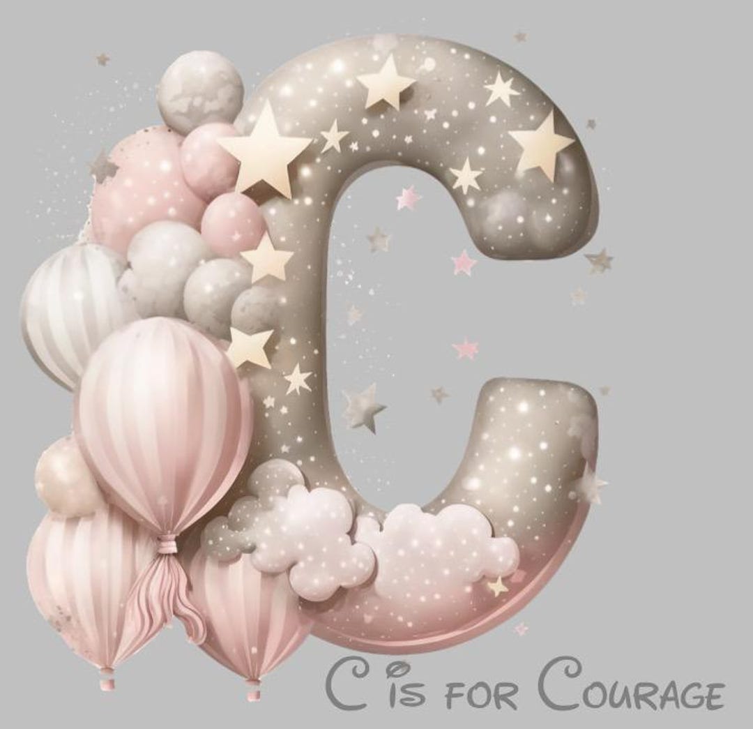 Alphabet Hot Air Balloon Letter, Personalized Nursery Decor, Perfect ...