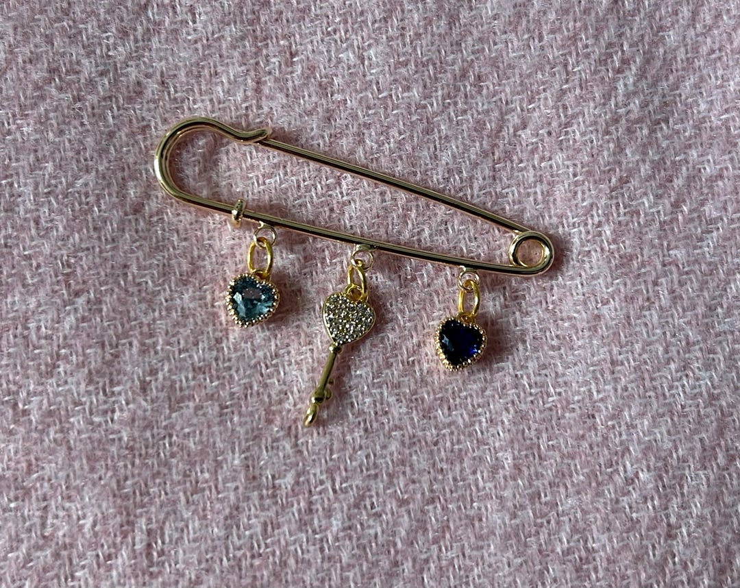 SECRETO Bridal Safety Pin, Elegant Something Blue , Something Old ...
