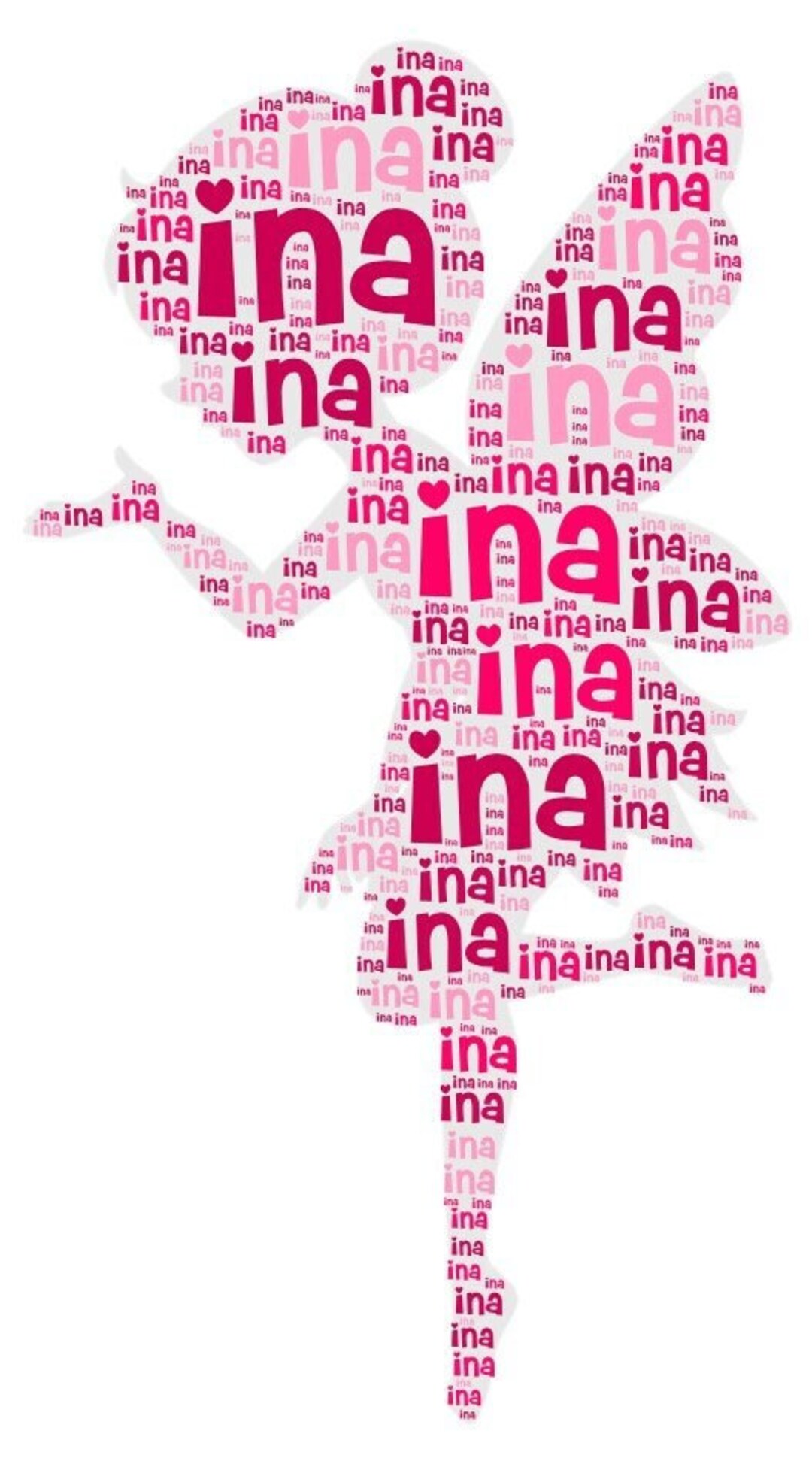 Ballerina Word Cloud Poster, Customizable Ballet Name Art, Unique Dance ...