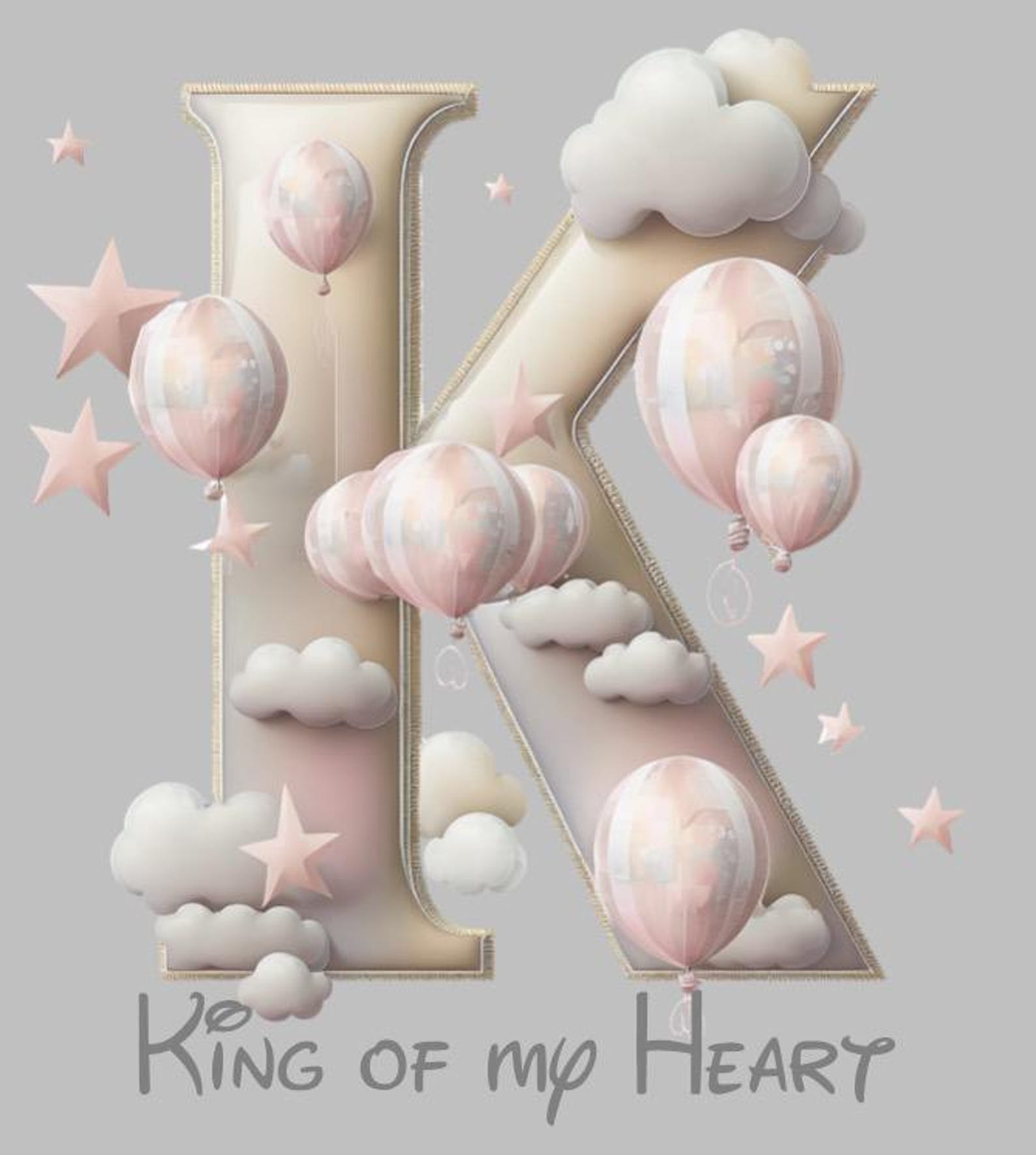 Alphabet Hot Air Balloon Letter, Personalized Nursery Decor, Perfect ...