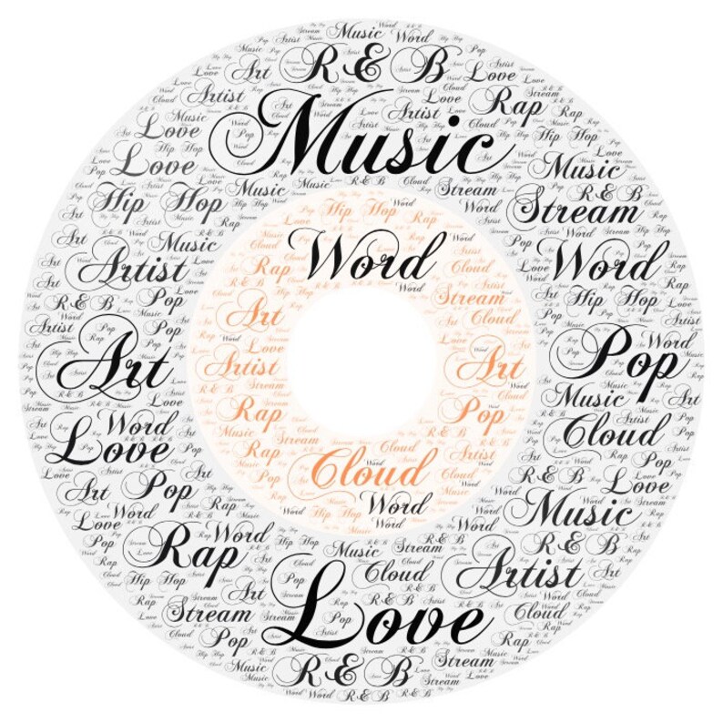 Tailored Vinyl Word Cloud, Artistic Custom Decor, Perfect for Home ...