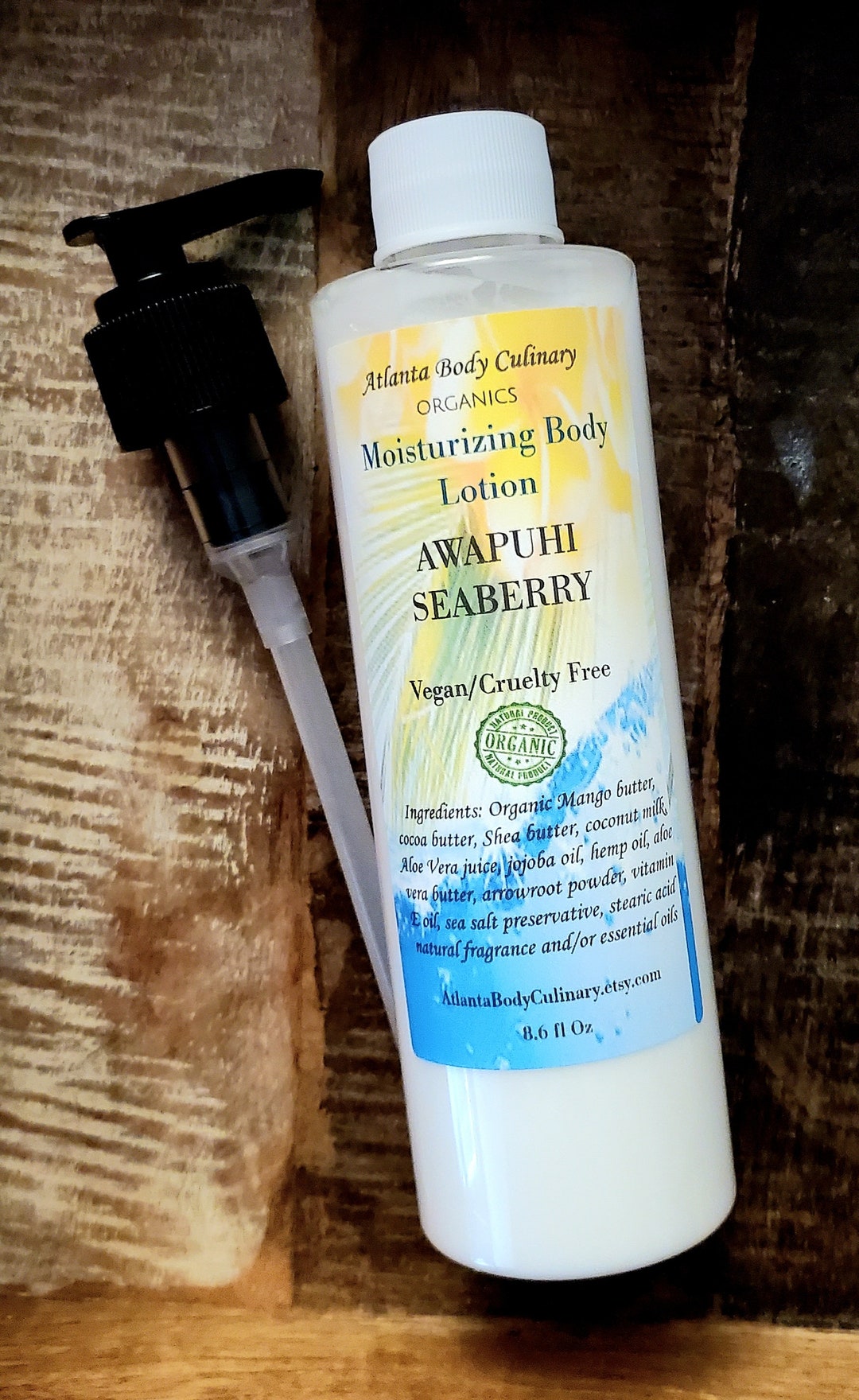 AWAPUHI SEABERRY Lotion 24 Hour - Etsy