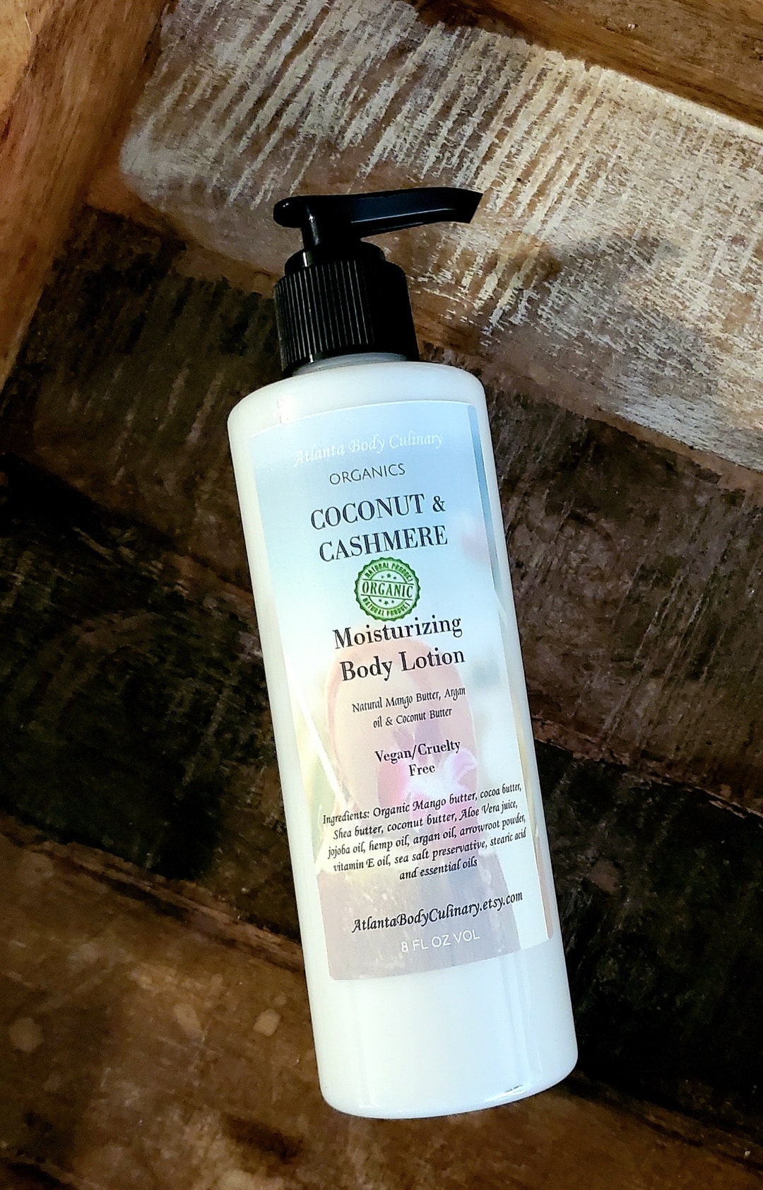 Coconut Cashmere Lotion Limited Edition Organic Body Lotion Cashmere ...