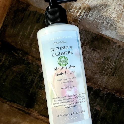 Coconut Cashmere Lotion Limited Edition Organic Body Lotion - Etsy