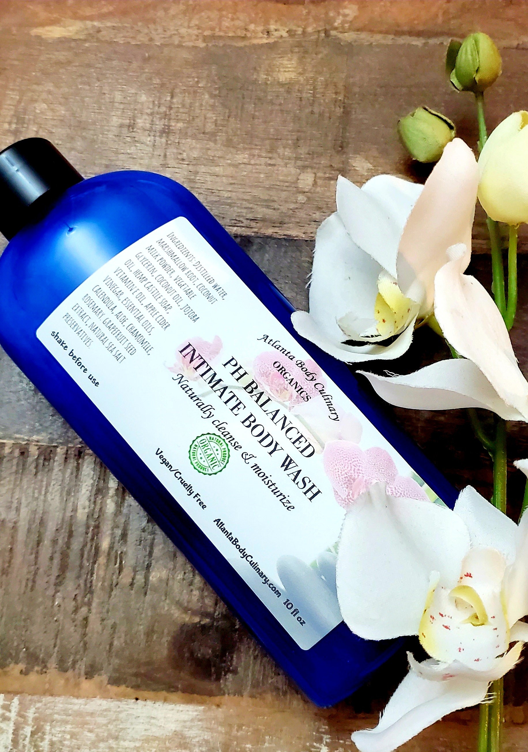 Organic Intimate Ph Balanced Feminine Body Wash Liquid Body Etsy