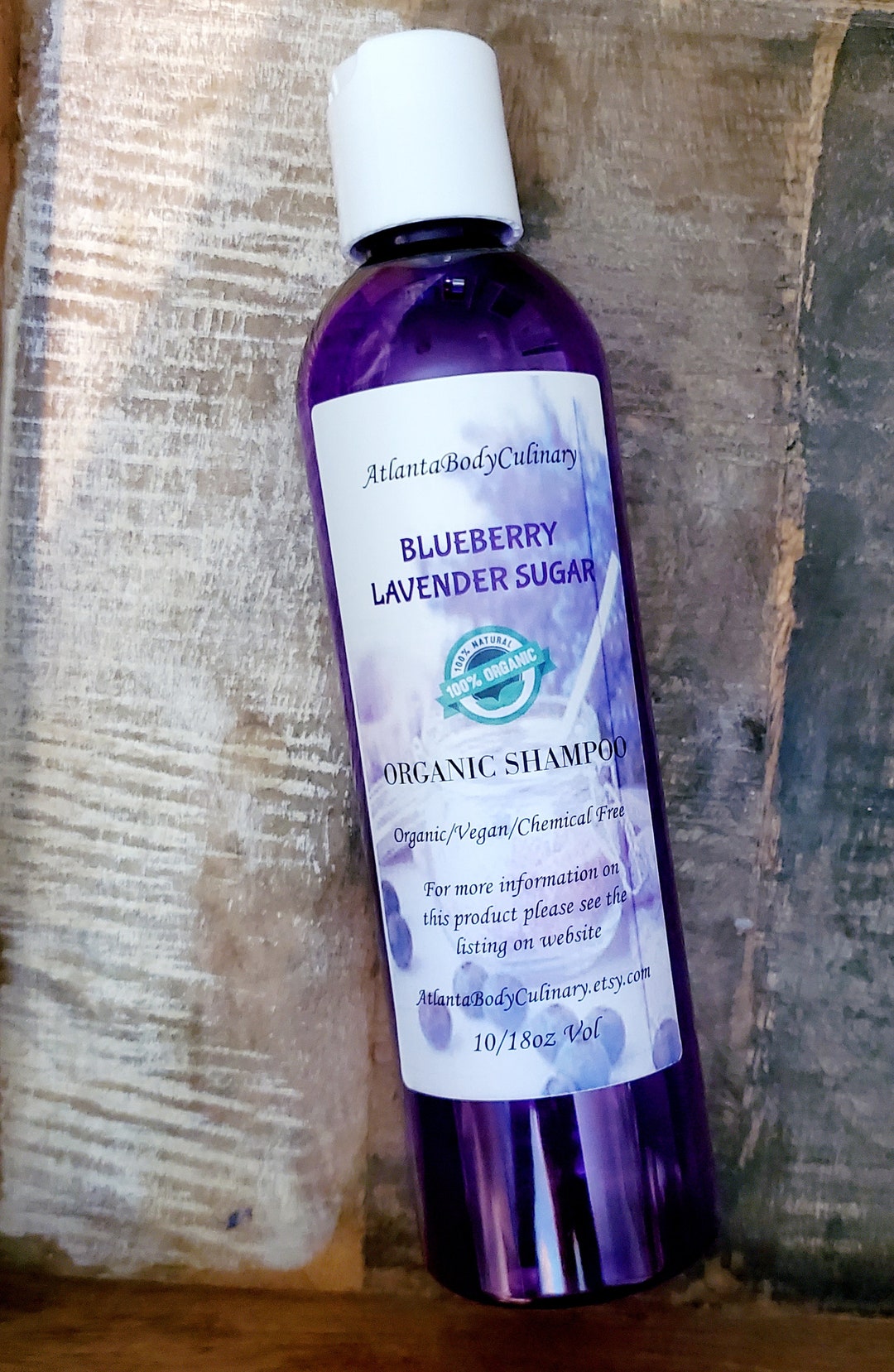 Blueberry Lavender Sugar Organic Shampoo Vegan Unscented Shampoo ...