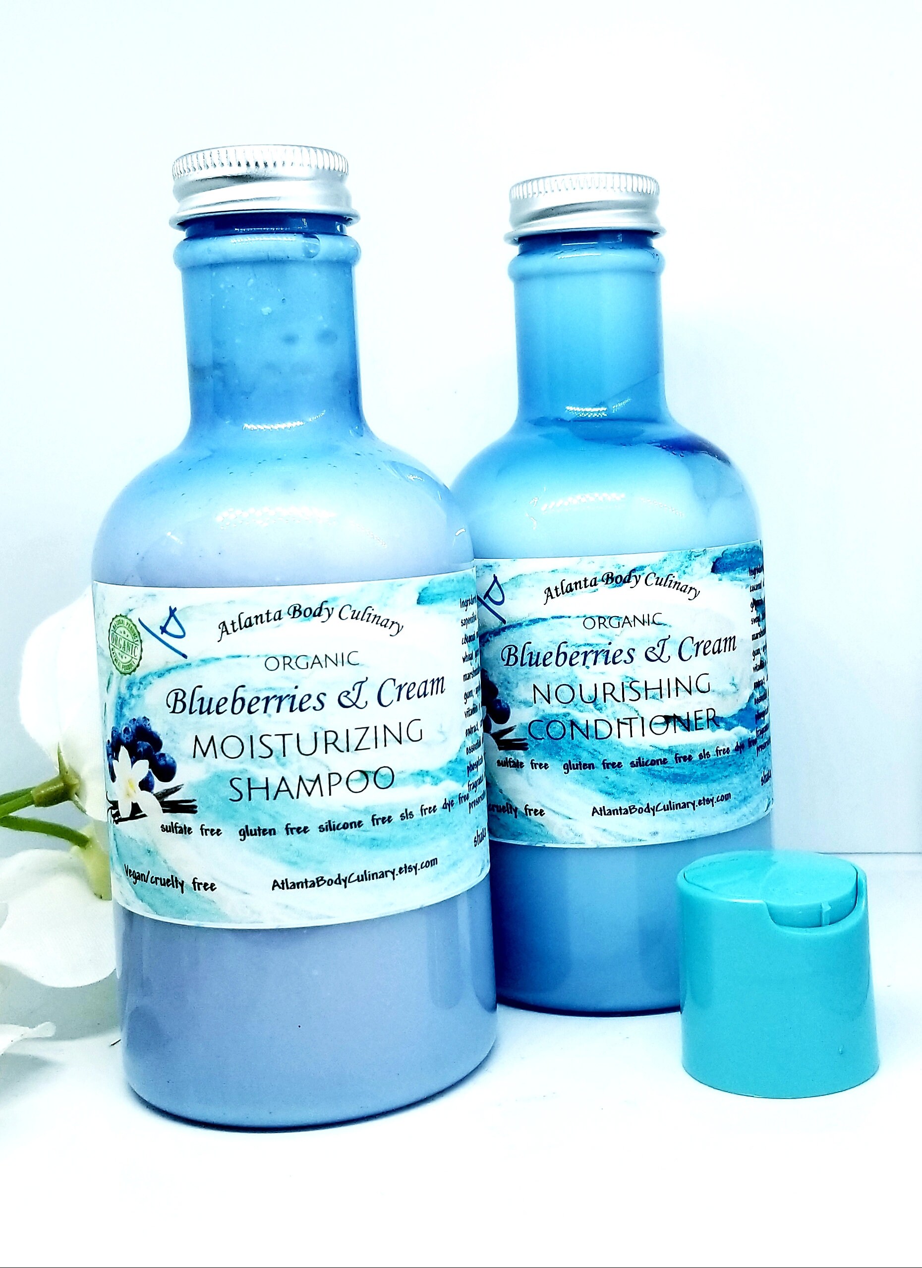 Blueberries & Cream Set Organic Shampoo Organic Hair - Etsy