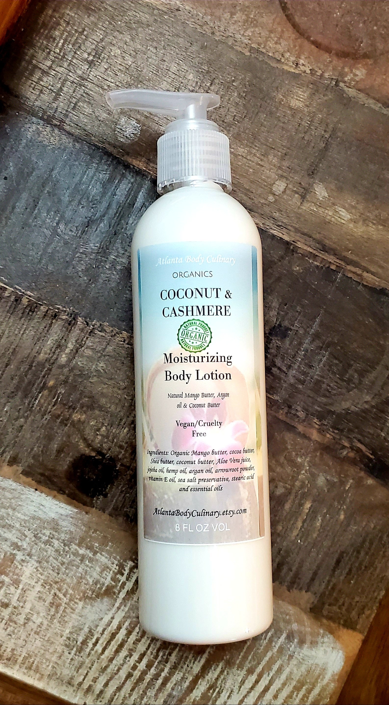 Coconut Cashmere Lotion Limited Edition Organic Body Lotion - Etsy