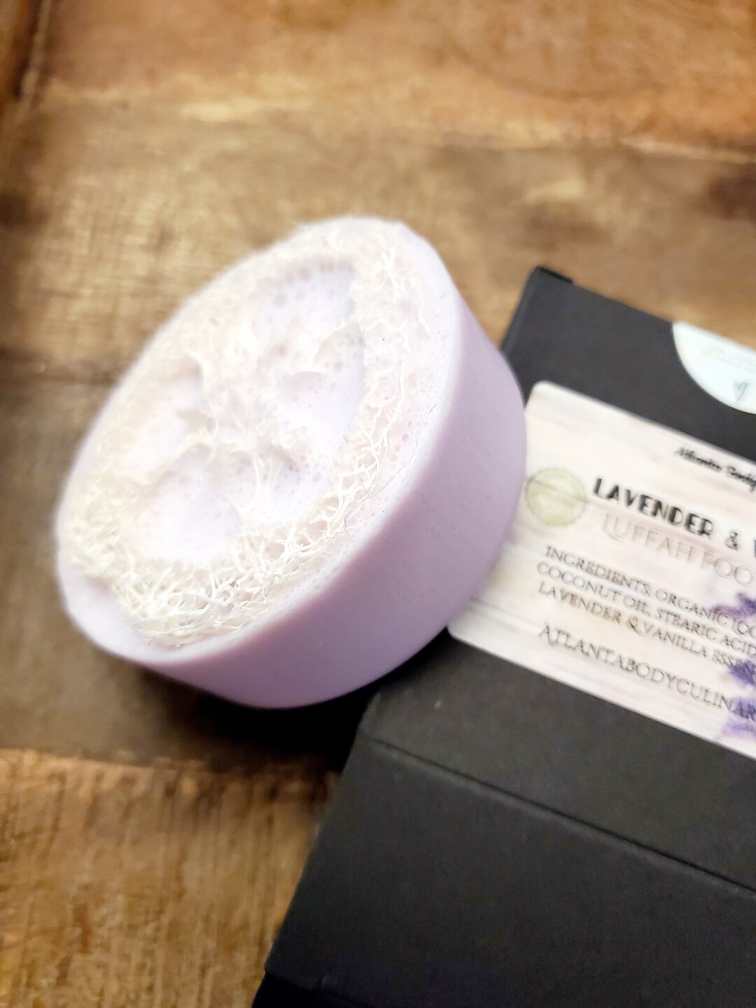Lavender Vanilla Foot Scrubbie Bar Organic Foot Scrub Luffah Foot Soap ...