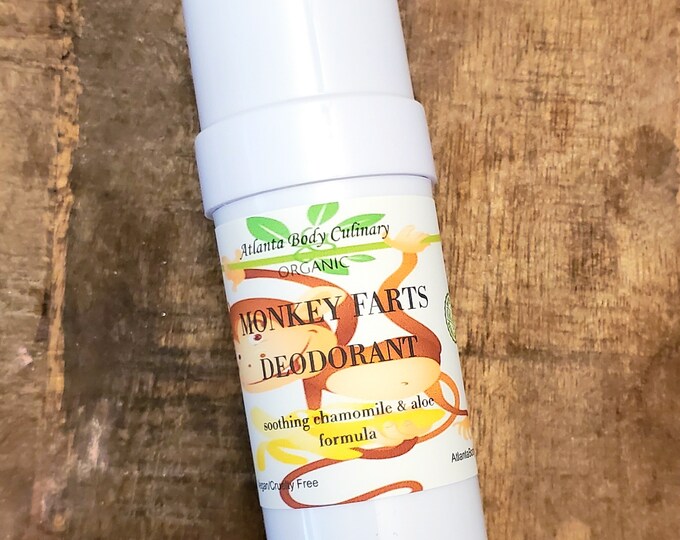 Monkey Farts Organic Deodorant 4oz Deodorant Vegan Monkey Farts ...