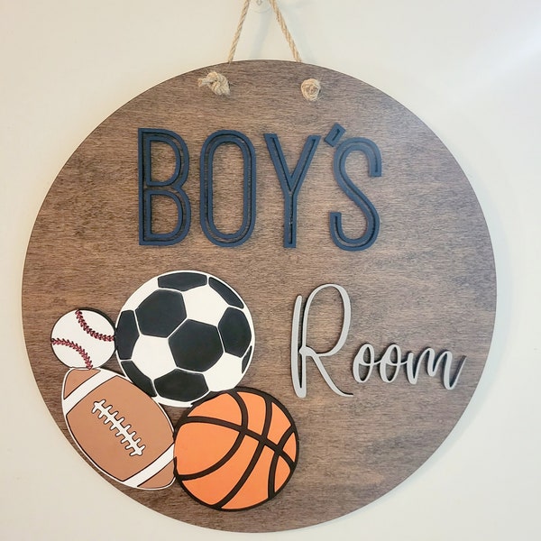 Boys Room Sign - Etsy