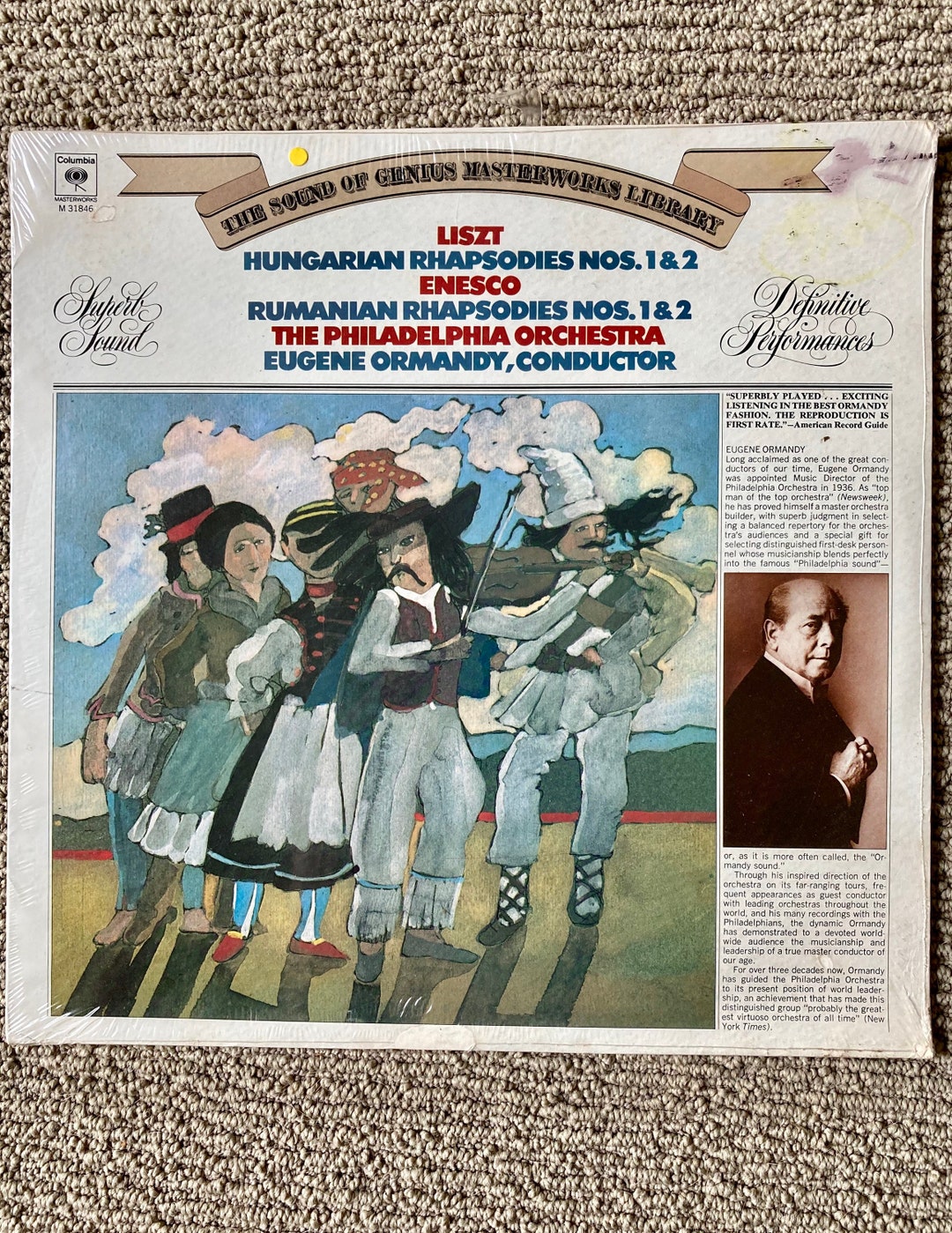 Eugene Ormandy, Philadelphia Orchestra, Liszt, Enesco, Columbia ...