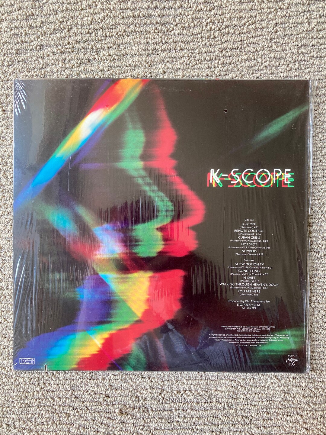 Phil Manzanera, k-scope, LP, Stereo, Sealed LP New, Has Never Been ...