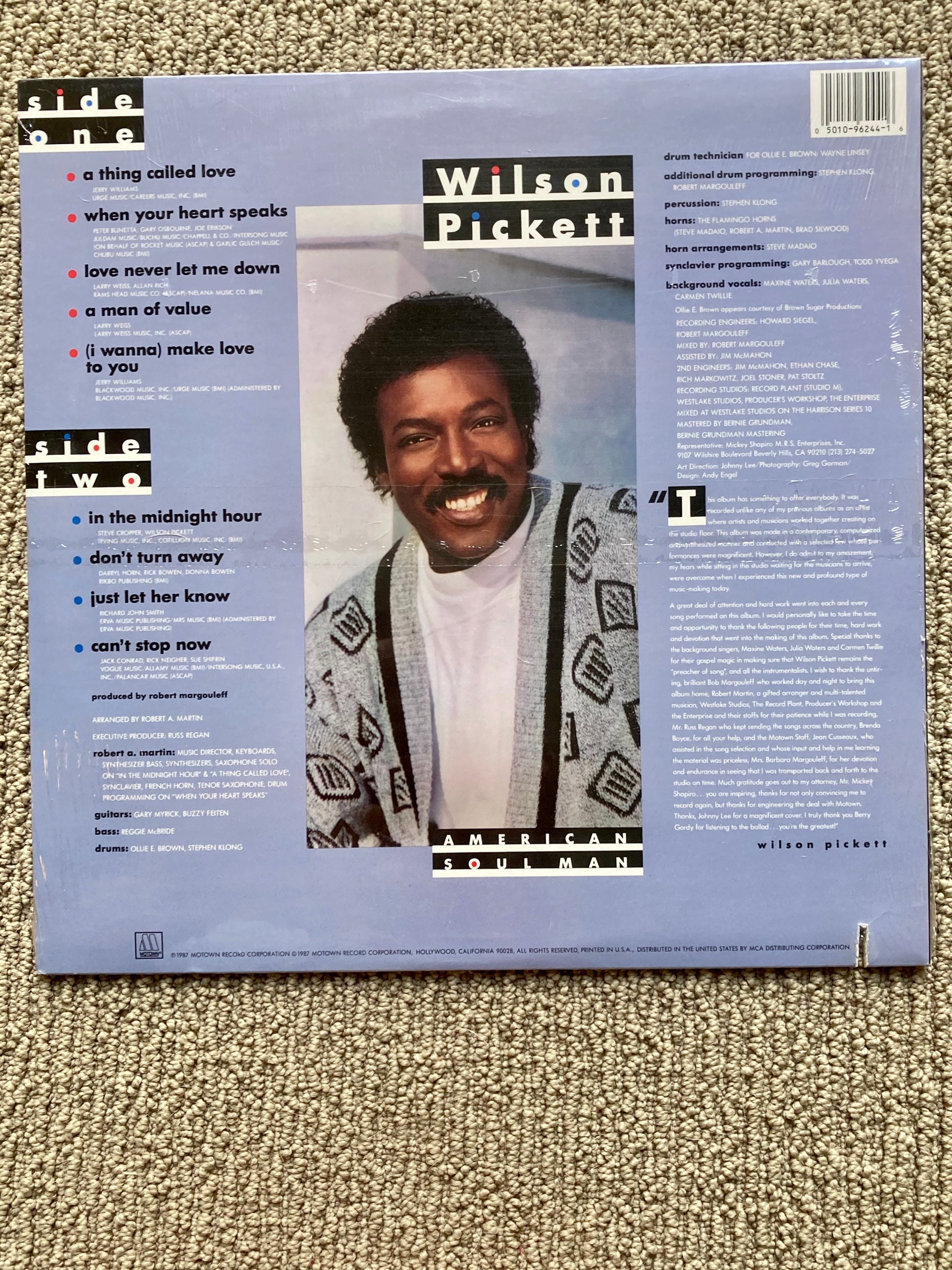Wilson Pickett, american Soul Man Stereo, Sealed LP This New LP Has Never Been Played or Even ...